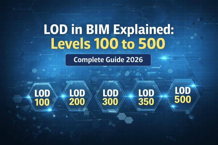 LOD in BIM Explained: Levels 100 to 500 Complete Guide 2026