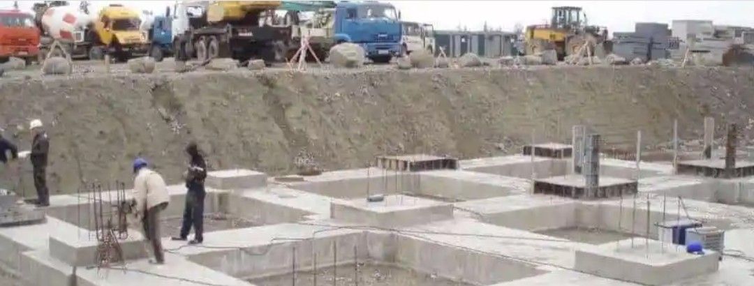 Different Types of Foundations in Architecture: Plan, Section ...
