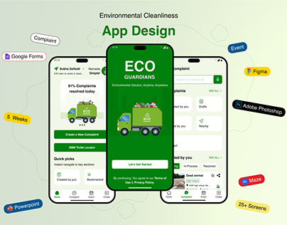 Environmental Cleanliness App- UX & UI Case Study